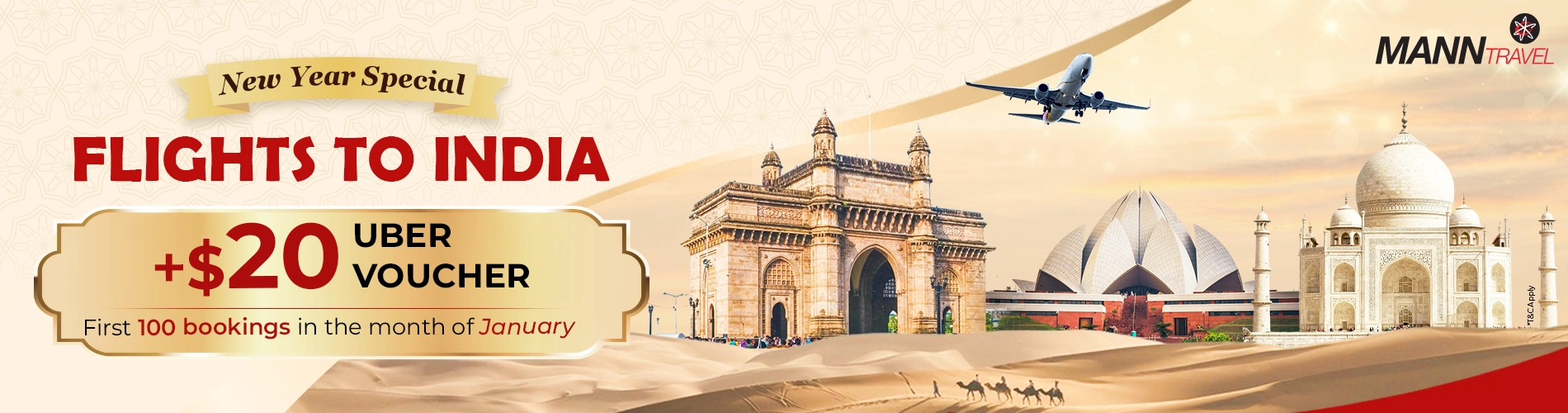 New Year Special – Flights to India - Mann Travel Canada