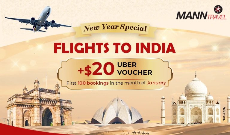 New Year Special – Flights to India - Mann Travel Canada